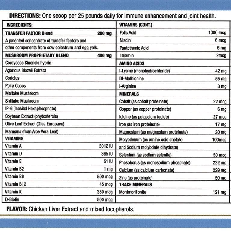 Vet Immune P Powder for Pain Management in Dogs and Cats