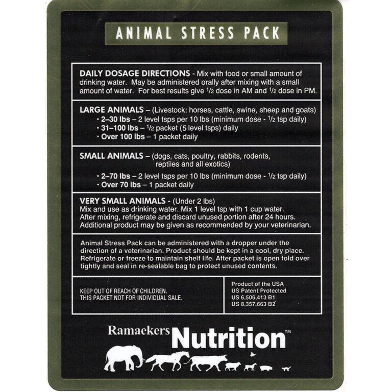 Animal Stress Pack with Probiotics and Nutrients – Ramaekers Nutrition